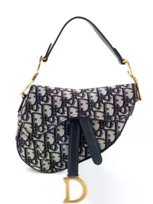 Dior Saddle Handbag Oblique Canvas Mini Shoulder Bag