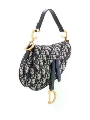 Dior Saddle Handbag Oblique Canvas Mini Shoulder Bag