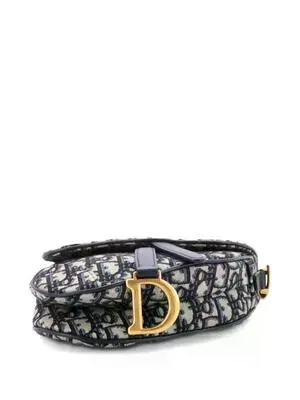 Dior Saddle Handbag Oblique Canvas Mini Shoulder Bag