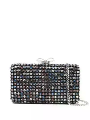 SELF-PORTRAIT Chainmail Crystal-embellished Mini Clutch