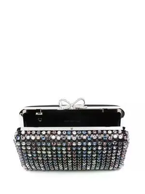 SELF-PORTRAIT Chainmail Crystal-embellished Mini Clutch