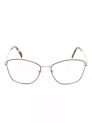 Miu Miu Geometric-frame Glasses - Gold