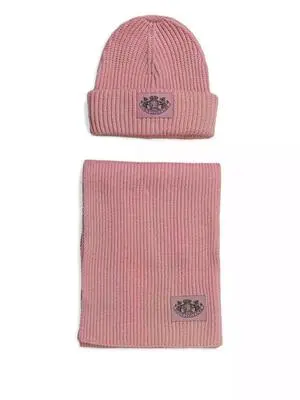 Juicy Couture Wool-blend Beanie Hat Set - Pink