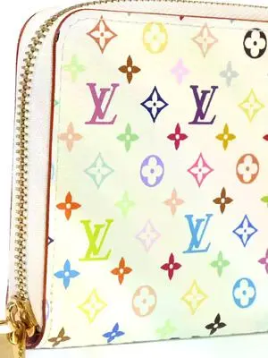 LOUIS VUITTON 2013 X Takashi Murakami Zippy Wallet - White