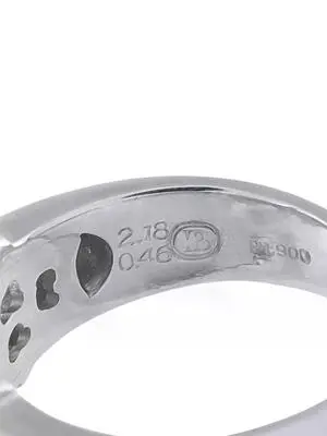 LB EXCLUSIVE Platinum Diamond Sapphire Ring
