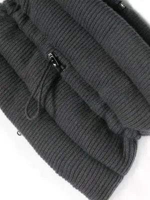 Brunello Cucinelli Padded Cashmere Ribbed Scarf