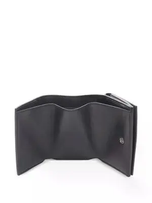 Balenciaga 2020s Mini Tri-fold Leather Wallet