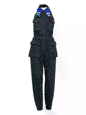 Miu Miu 2017 Bead-embellishment Jumpsuit - Blue