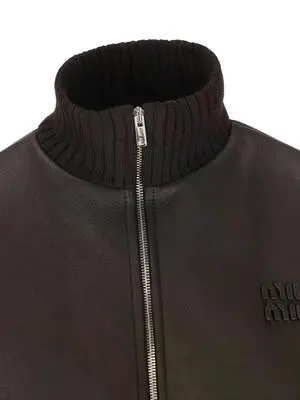 Miu Miu Logo-patch Zipped Jacket