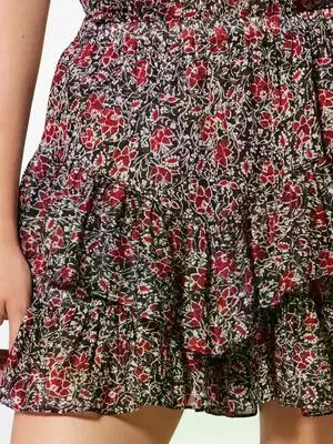 MARANT ETOILE Jocadia Tiered Floral Print Shorts
