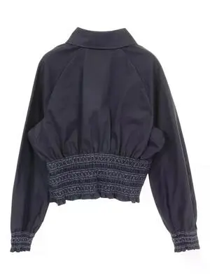 Hermès Embroidered Smocked Jacket