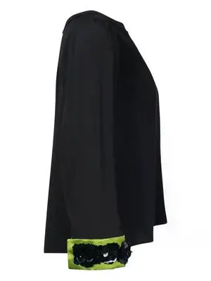 Prada Embellished Silk Blouse
