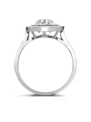 PRAGNELL Platinum Emerald And Diamond Ring