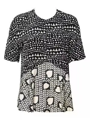 Stella McCartney Heart-patterned Short-sleeve Top