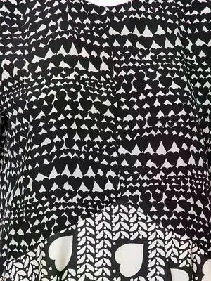 Stella McCartney Heart-patterned Short-sleeve Top