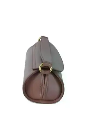 JIL SANDER Cannolo Leather Crossbody Bag - Brown