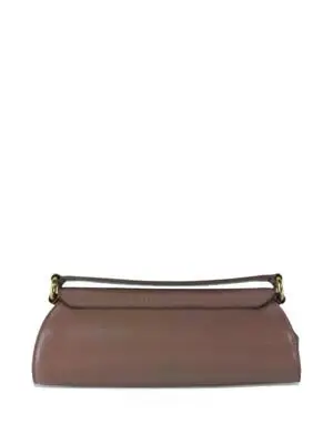 JIL SANDER Cannolo Leather Crossbody Bag - Brown