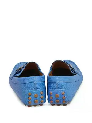 Gucci Horsebit Leather Loafers - Blue