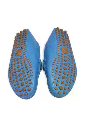 Gucci Horsebit Leather Loafers - Blue
