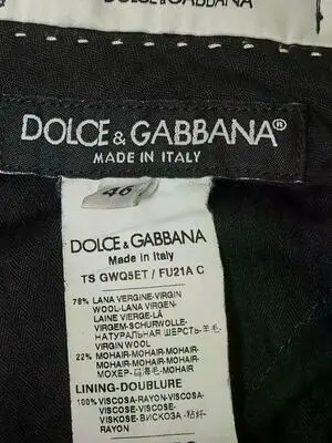 Dolce & Gabbana Virgin Wool Straight-leg Trousers