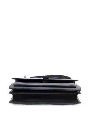Saint Laurent Sunset Satchel Leather Medium Crossbody Bag