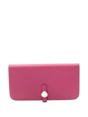 Hermès Leather Wallet Pink