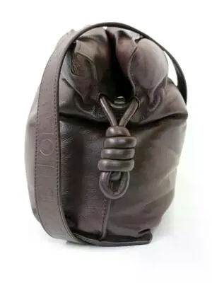 Loewe Flamenco Leather Clutch Bag - Brown