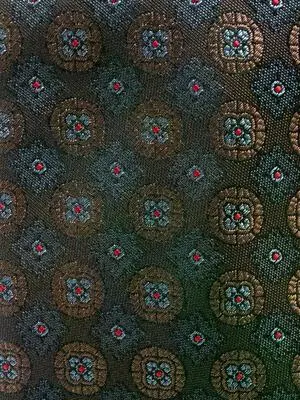 Versace 1990s Geometric Floral-print Silk Tie