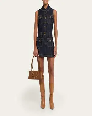 CHRISTIAN LOUBOUTIN Venus Baguette Shoulder Bag - Cuoio