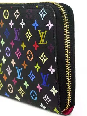 LOUIS VUITTON Logo Print Wallet - Black