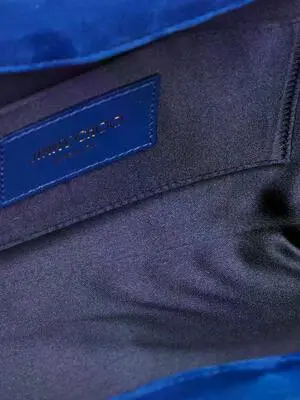 JIMMY CHOO Suede Clutch Bag - Blue