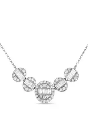 LB EXCLUSIVE 14k White Gold Diamond Necklace - Silver