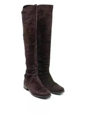 STUART WEITZMAN Suede Knee-high Boots - Brown