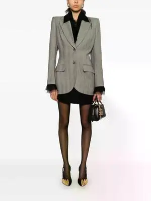 Givenchy 1990s Check-pattern Blazer
