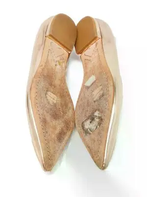 SOPHIA WEBSTER Bibi Metallic Ballet Flats