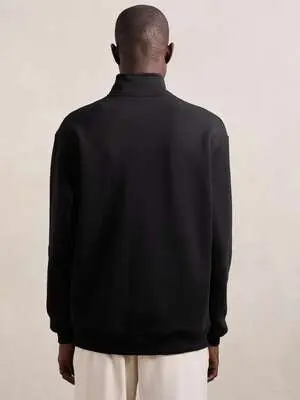 LES DEUX Cotton Half-zip Sweatshirt
