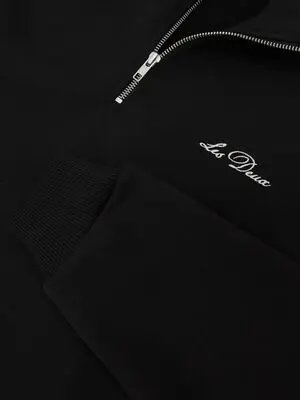 LES DEUX Cotton Half-zip Sweatshirt