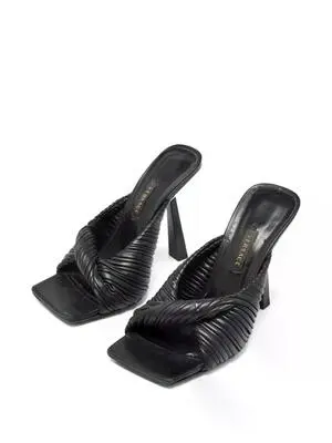 Versace 105mm Pleated Knot Sandals
