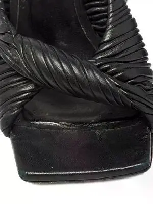Versace 105mm Pleated Knot Sandals