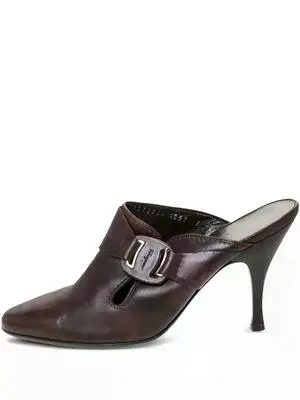 Ferragamo Glossed Mules Clogs For Women