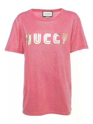 Gucci Logo-print T-shirt - Pink