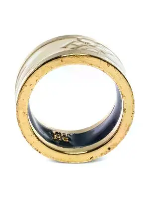 Carolina Herrera Enamel Logo Band Ring