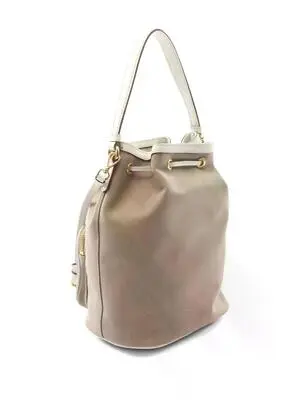 Prada 2010s Drawstring Leather Bucket Bag
