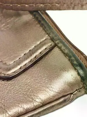 COACH VINTAGE Metallic Leather Clutch