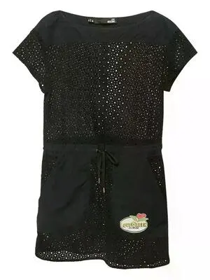 Moschino Eyelet-detailing Mini Dress - Black