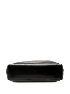 Prada Large Sequined Mesh Logo Tote Bag - Black