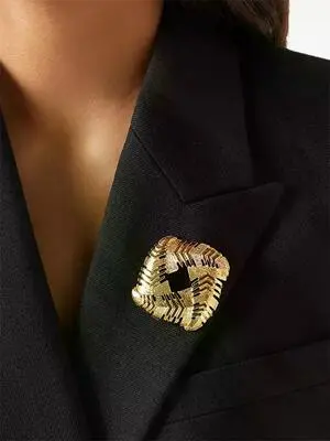 SUSAN CAPLAN 1980s Geometric-pattern Brooch