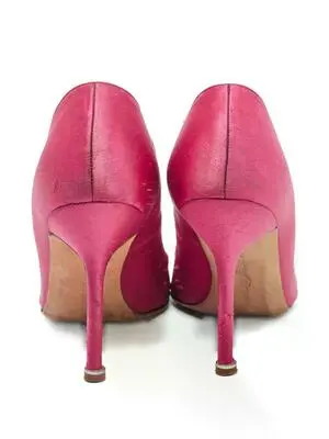 Manolo Blahnik 100mm Hangisi Satin Stiletto Pumps - Pink