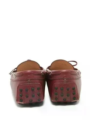 TOD'S Leather Loafers - Red