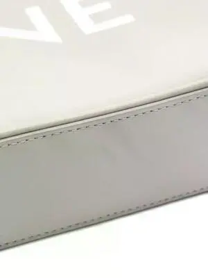 Celine 2010s Logo-print Messenger Bag - Grey
